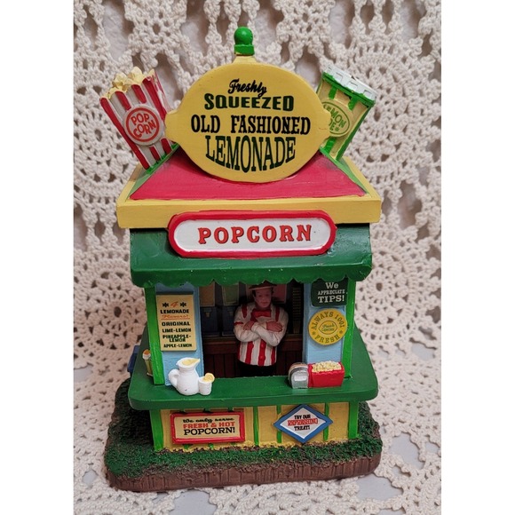 Lemax | Holiday | Lemax Table Accent Lemonade Popcorn Stand Carnival ...